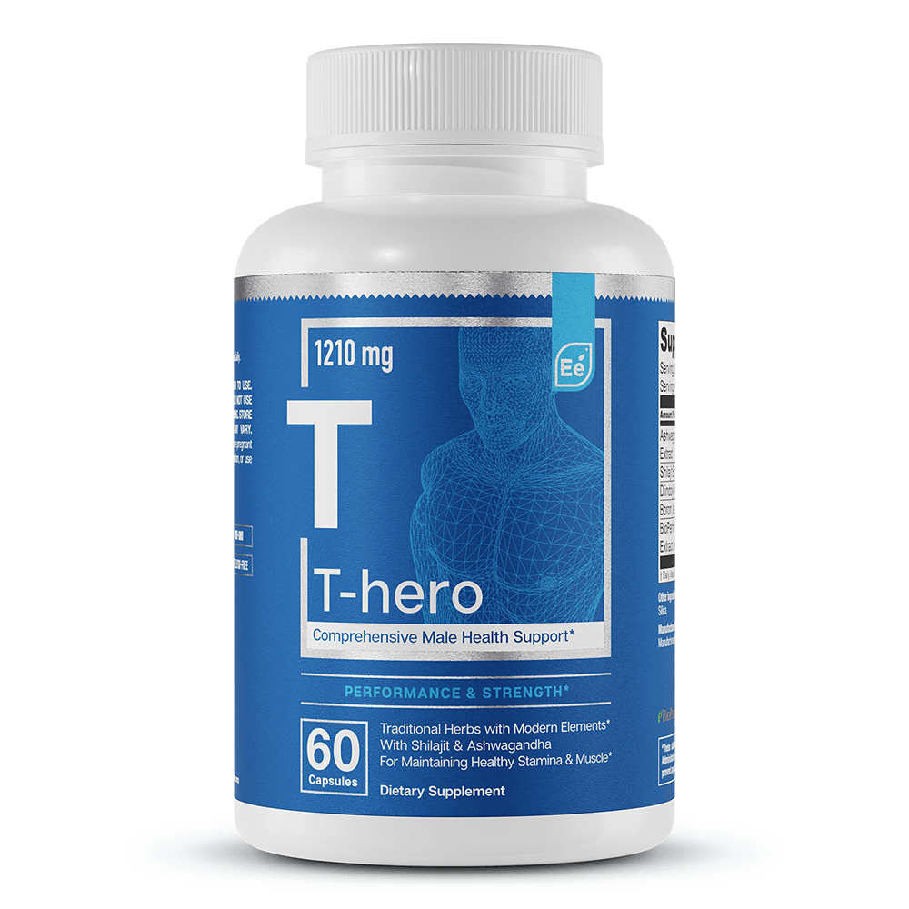 T-hero Platinum: Testosterone, Energy & Performance Support | Essential ...
